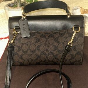 Coach | Bags | Tilly Top Handle Satchel With Signature Canvas Coach ...
